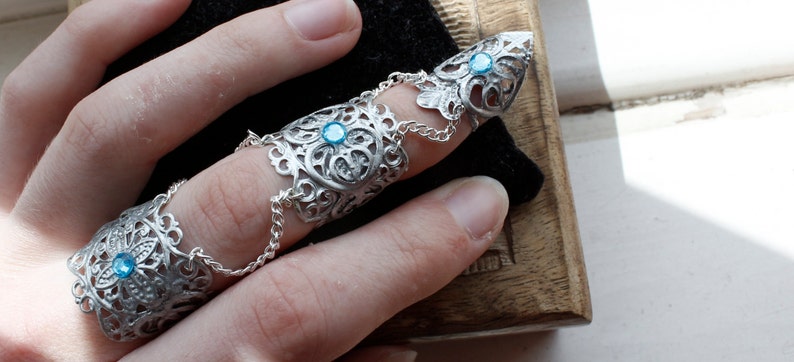 Elven Armour Full Finger Armour Silver Adjustable Claw - Etsy UK