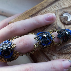 Full Finger Claw - Blue Orchid - Single Piece - Adjustable - Etsy