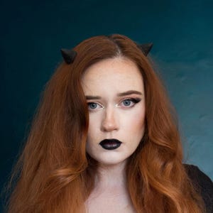 Mini Horns in Bone - Halloween Costume - Horn Hair Clips - Etsy