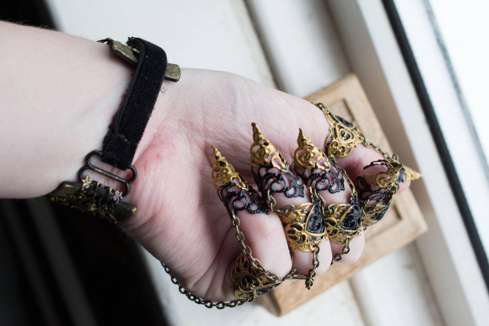 Ebony Armour Claw Rings Full Hand Set BDSM Claws - Etsy UK