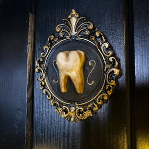 Mini Wall Art Tooth - Spooky Gallery Wall Filler - Halloween Decor ...