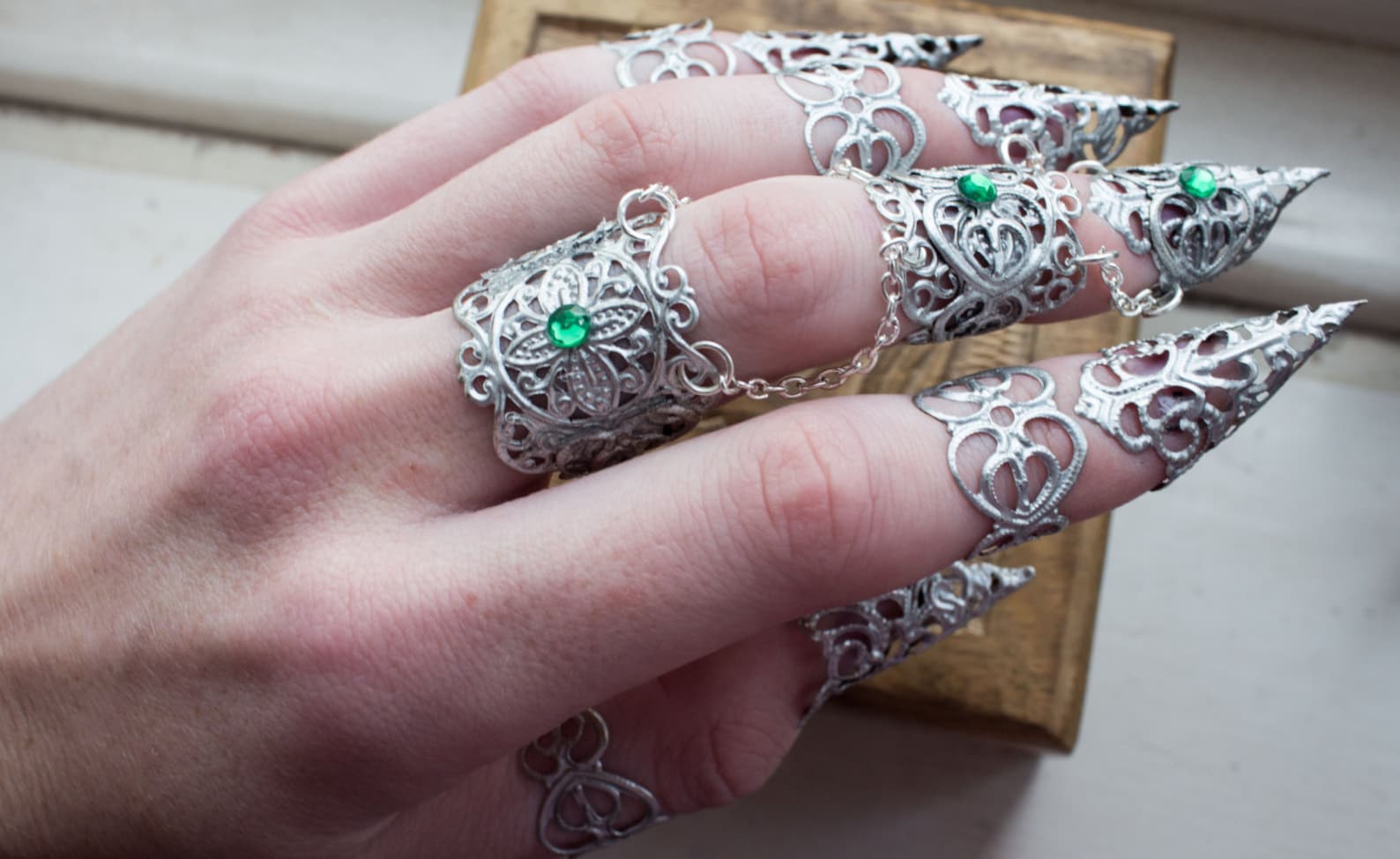 Silver Armour Claw Rings Bundle Adjustable Claws | Etsy