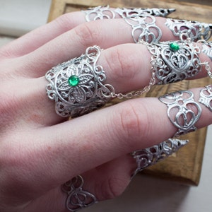 Silver Armour Claw Rings Bundle - Adjustable Claws - Alternative ...
