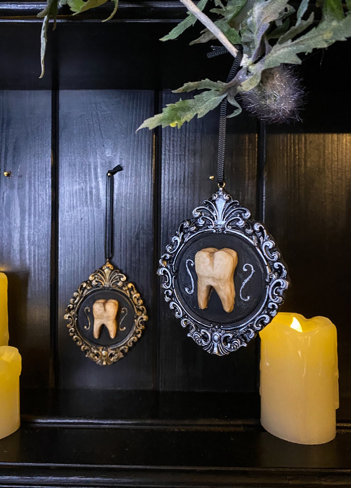 Gothic Macabre Tooth Tree Ornament - Alternative Christmas Tree Decor ...