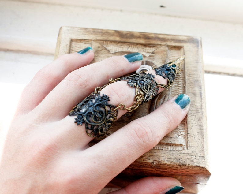 Full Finger Claw Ring Adjustable Witch Claw Hand Armour - Etsy