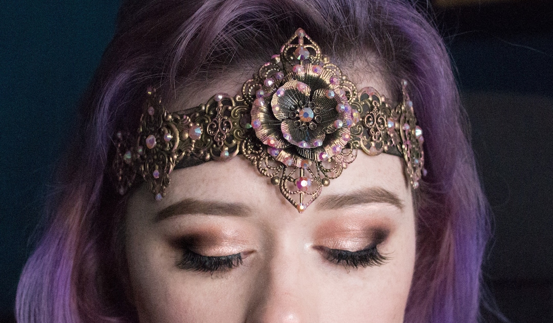 High Fae Circlet - Gothic Crown - Adjustable Headpiece - Etsy