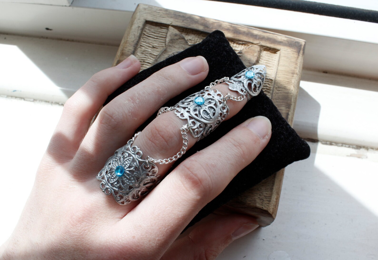 Elven Armour Full Finger Armour Silver Adjustable Claw | Etsy