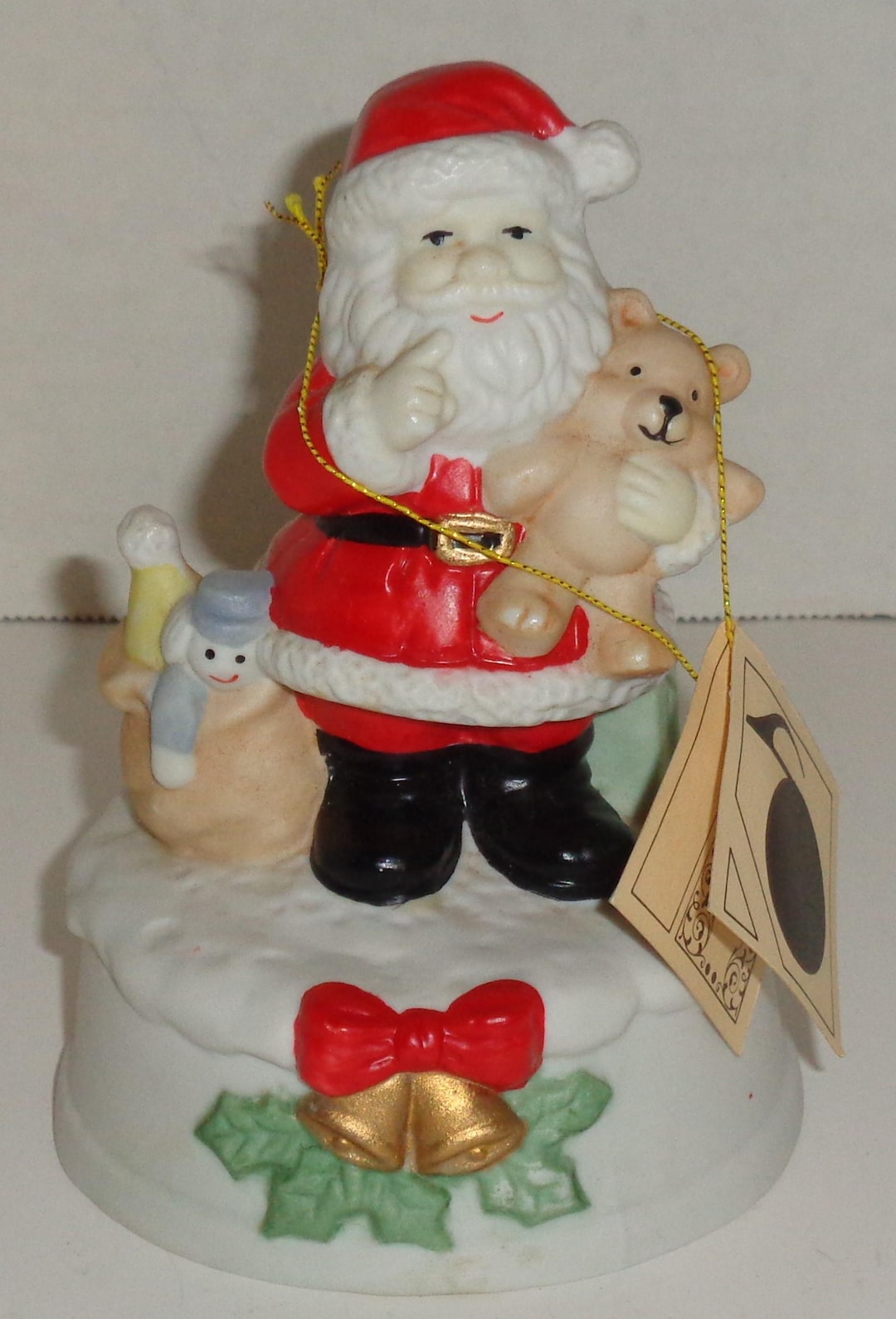 Vintage Christmas Musical Santa Figurine - Etsy
