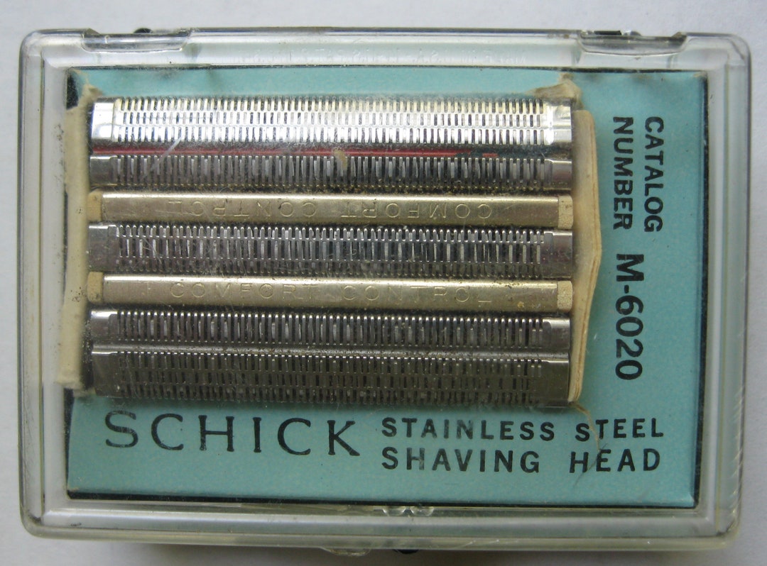 Vintage SCHICK Razor Head Shaving Head Stainless Steel USA No M6020 - Etsy