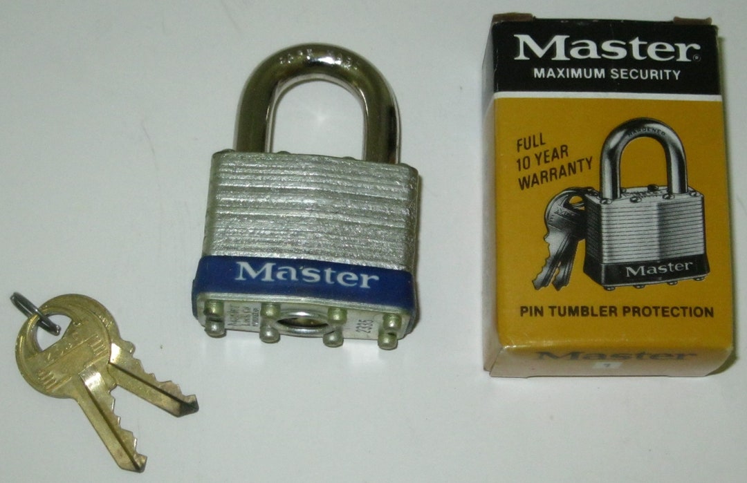 Vintage Master Lock No. 1 Padlock With 2 Keys - New in Box - Etsy