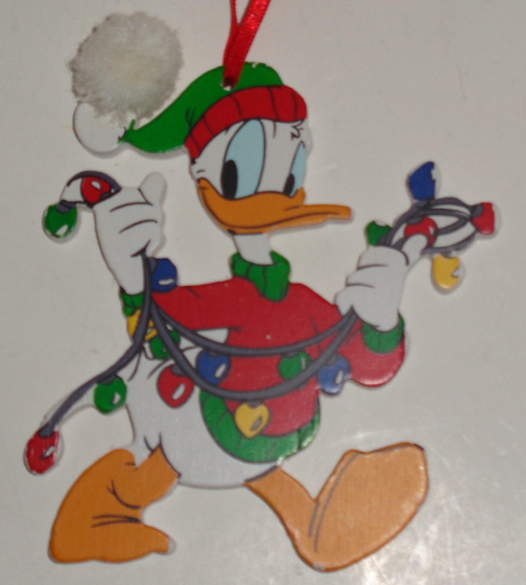 Vintage Disney Donald Duck Wooden Christmas Ornament - Kurt Adler - Etsy