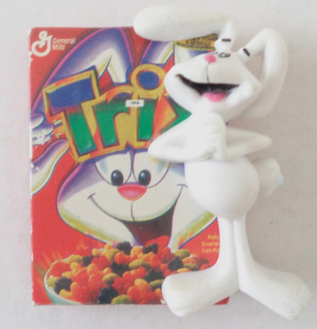 Vintage Trix Rabbit Magnet - Miniature Cereal Box With Rabbit General ...