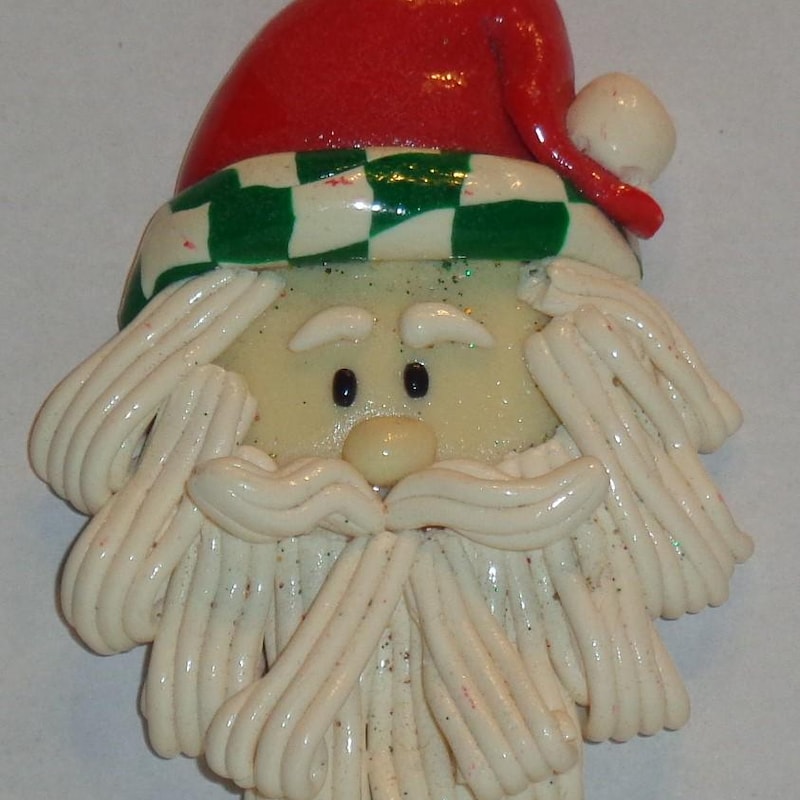 Clay Face Santa - Etsy
