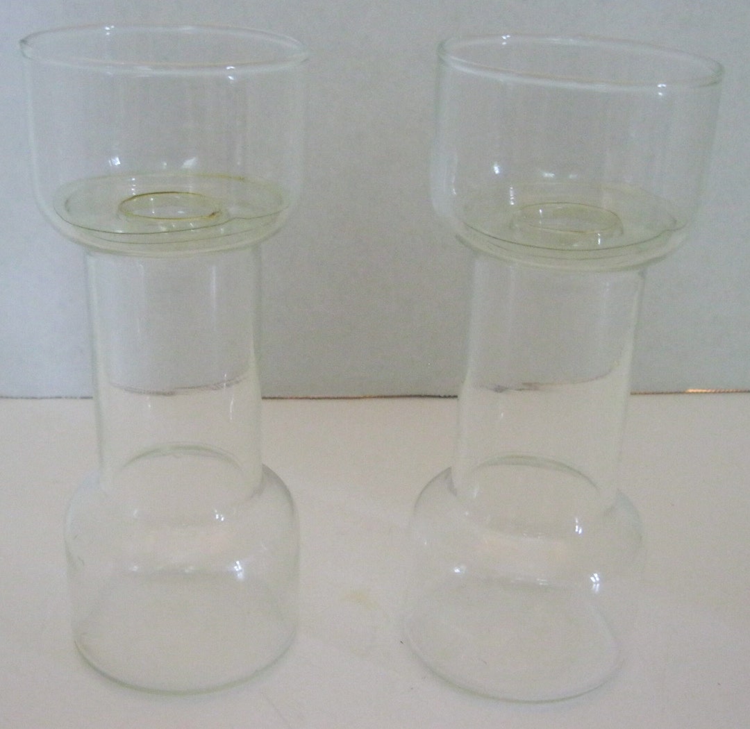 Floating Candle Holder Vintage Pyrex Un Candle Cylinder Vase Pair - Etsy