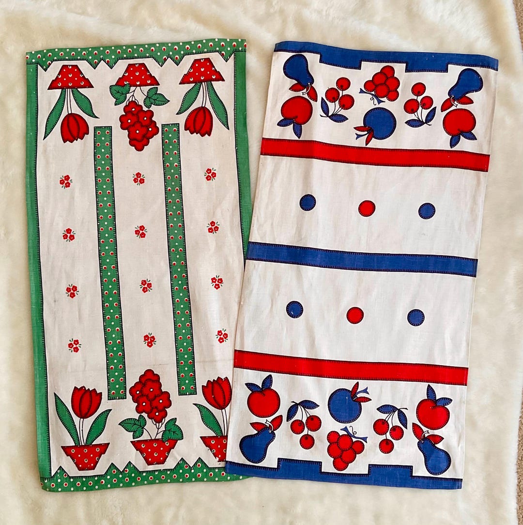Vintage Kitchen Towels, 16” X 30”, - Etsy