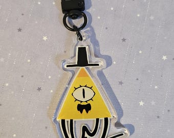 Gravity Falls Baby Bill Cipher 3.5" Acrylic + Epoxy Keychain - Etsy