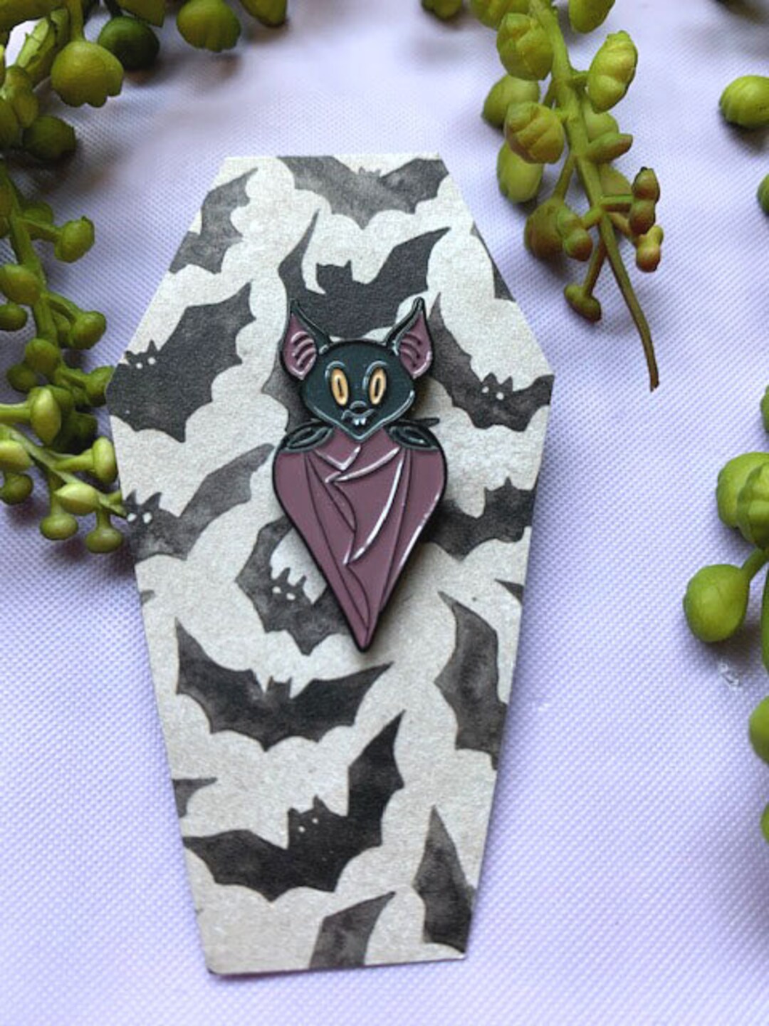 Bat Enamel Pin/soft Enamel Pin/pin/bat Pin/ Bat/ Halloween Pin/ Spooky ...