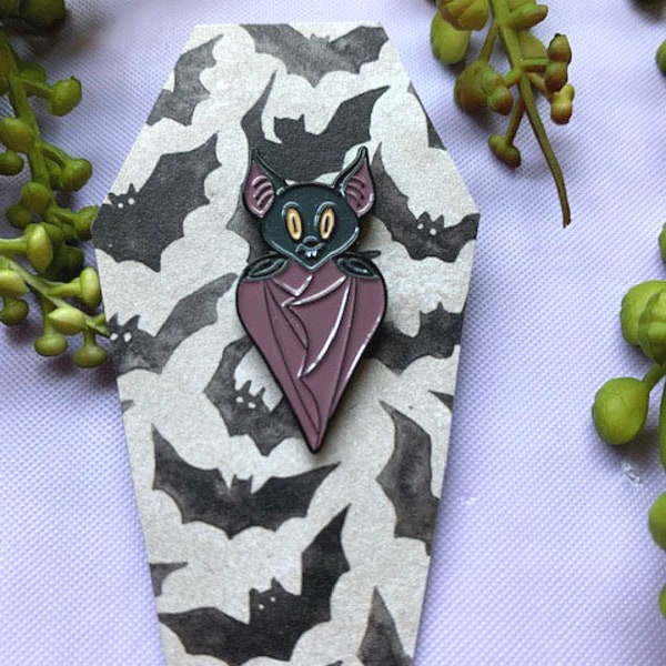 Bat Pin - Etsy