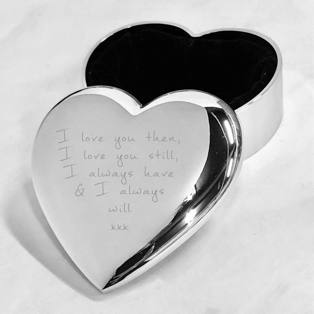 Handwriting Trinket Box • Memorial Trinket Box • Personalised Trinket ...