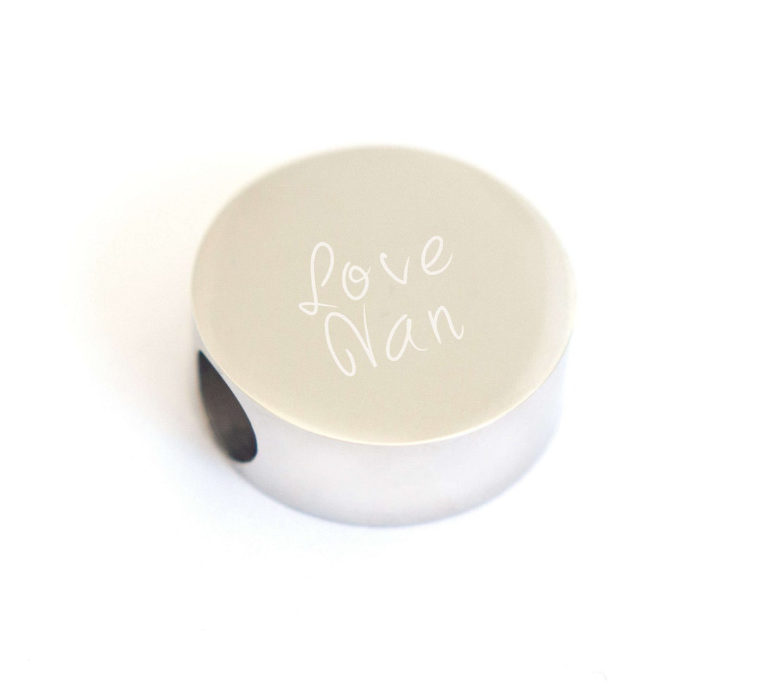Handwriting Engraved Pandora Charm • Surgical Steel Memorial Jewelry - Etsy