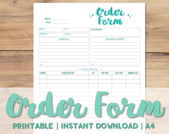 Direct Sales Order Invoice Form Direct Sales Planner Chevron Business ...