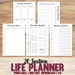 PRINTABLE/DIGITAL A4 Life Planner 20 SECTIONS Life Tracker to Do ...