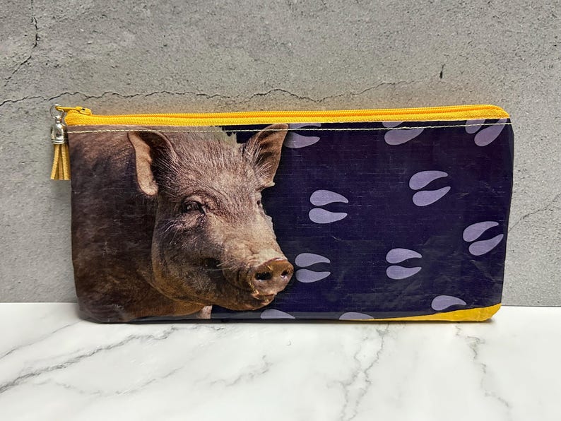 Pig Feed Pouch - Hoof Prints - Etsy