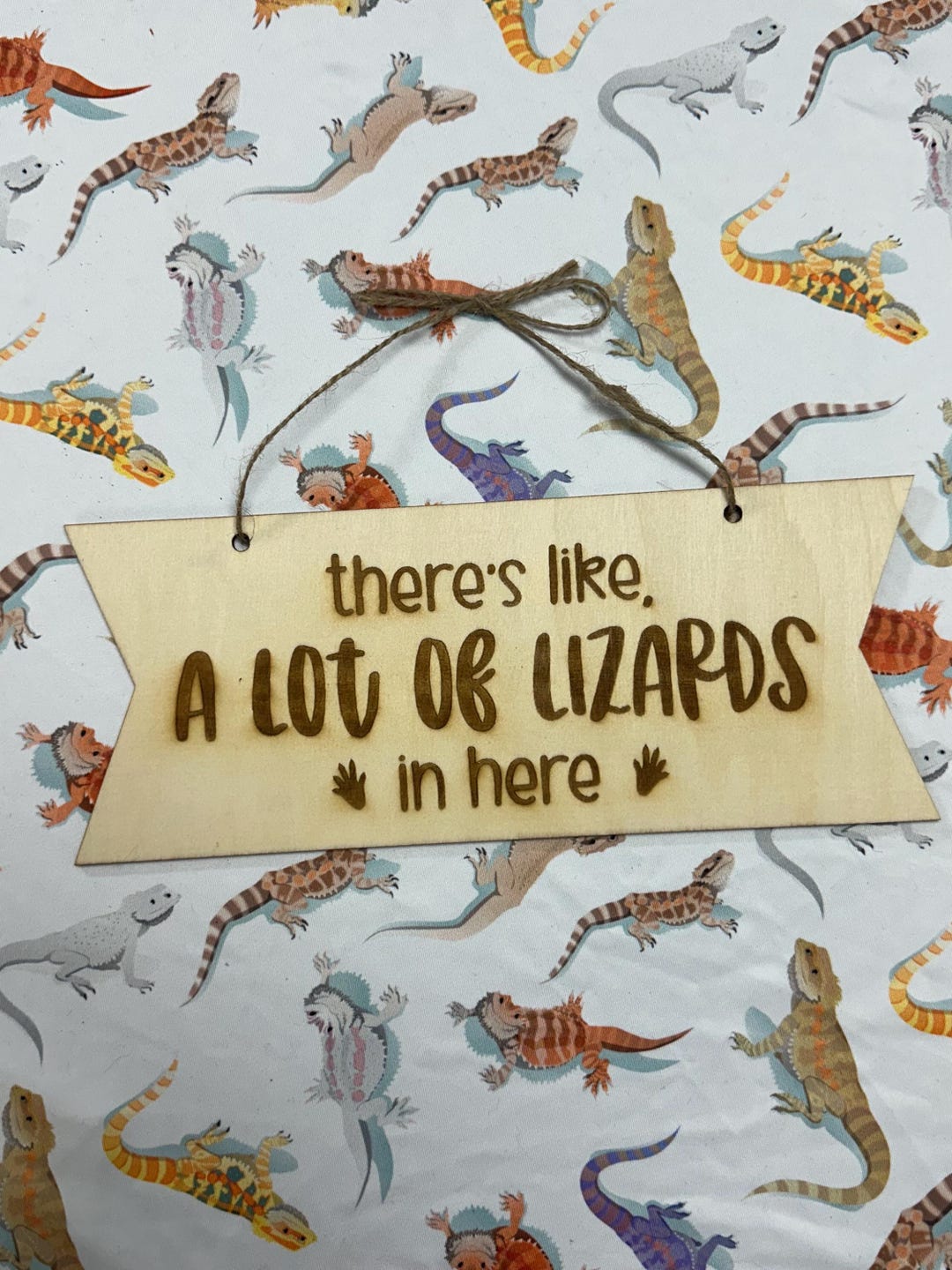 There’s Like, a Lot of Lizards in Here Wood Sign - Etsy