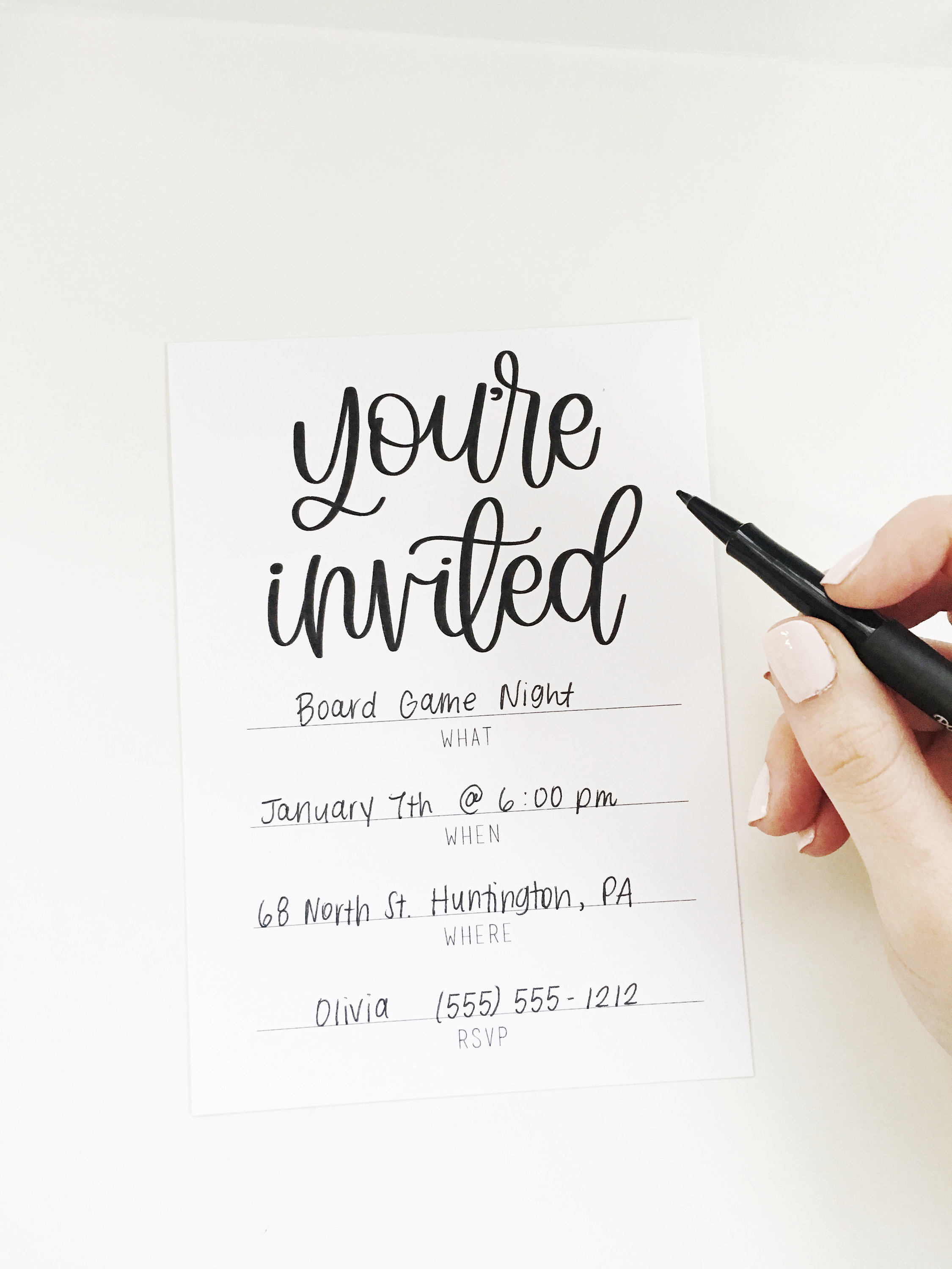 You're Invited Printable Invitations - Fill in the Blank Invitations ...