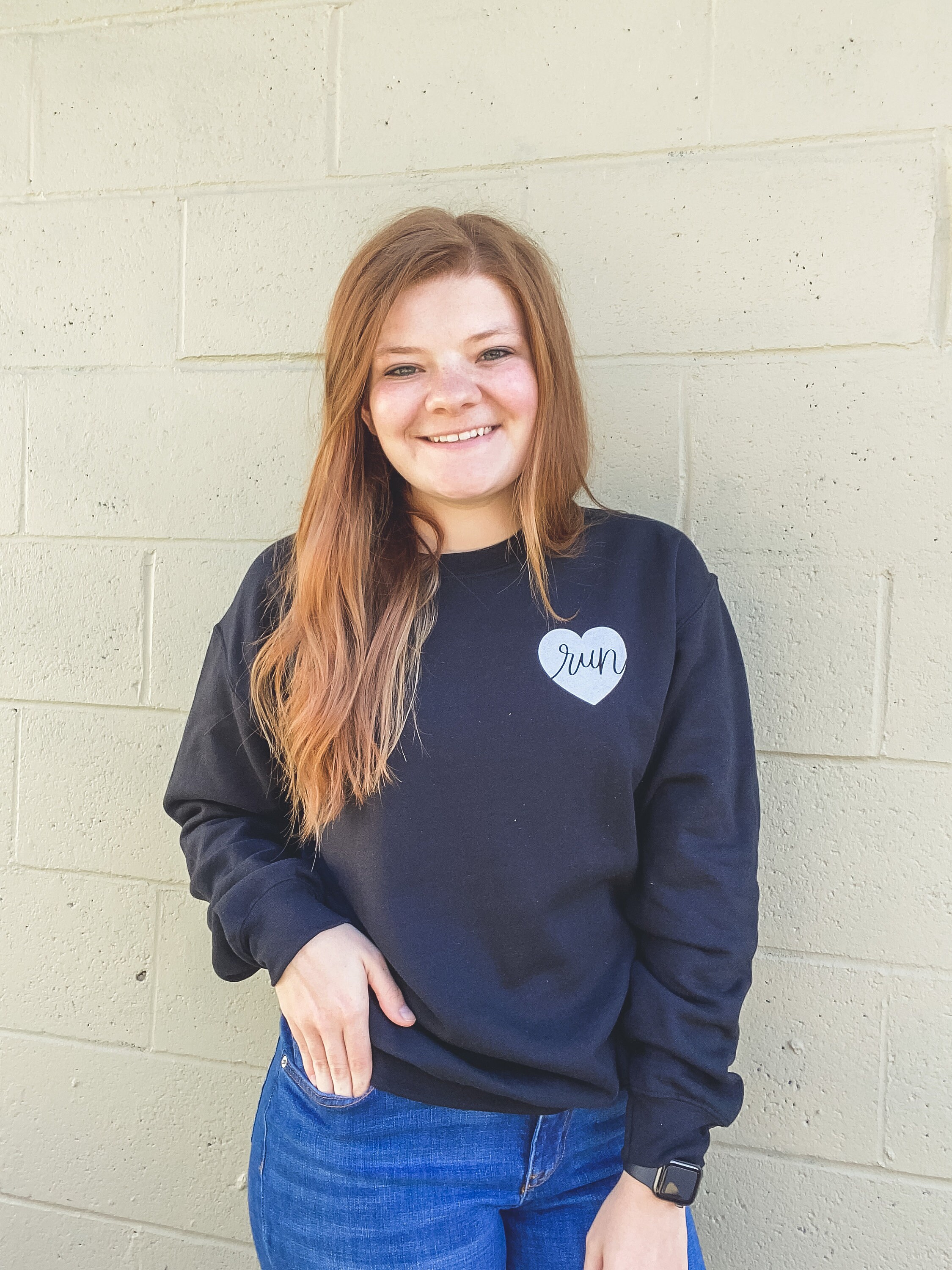 Love to Run Sweatshirt - Runner's Heart Sweatshirt - Runner Sweatshirt ...