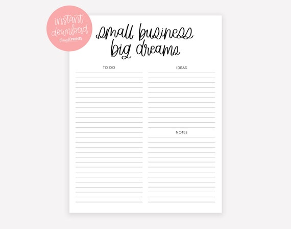 Business Printable To Do List