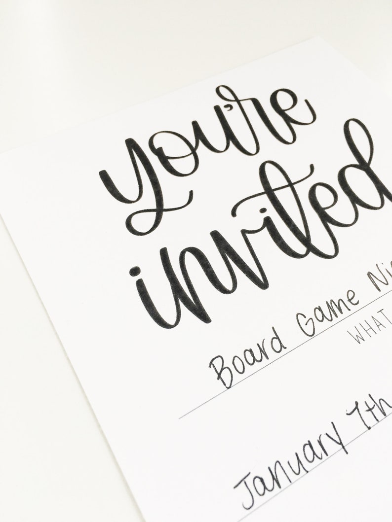 You're Invited Printable Invitations Fill in the Blank - Etsy