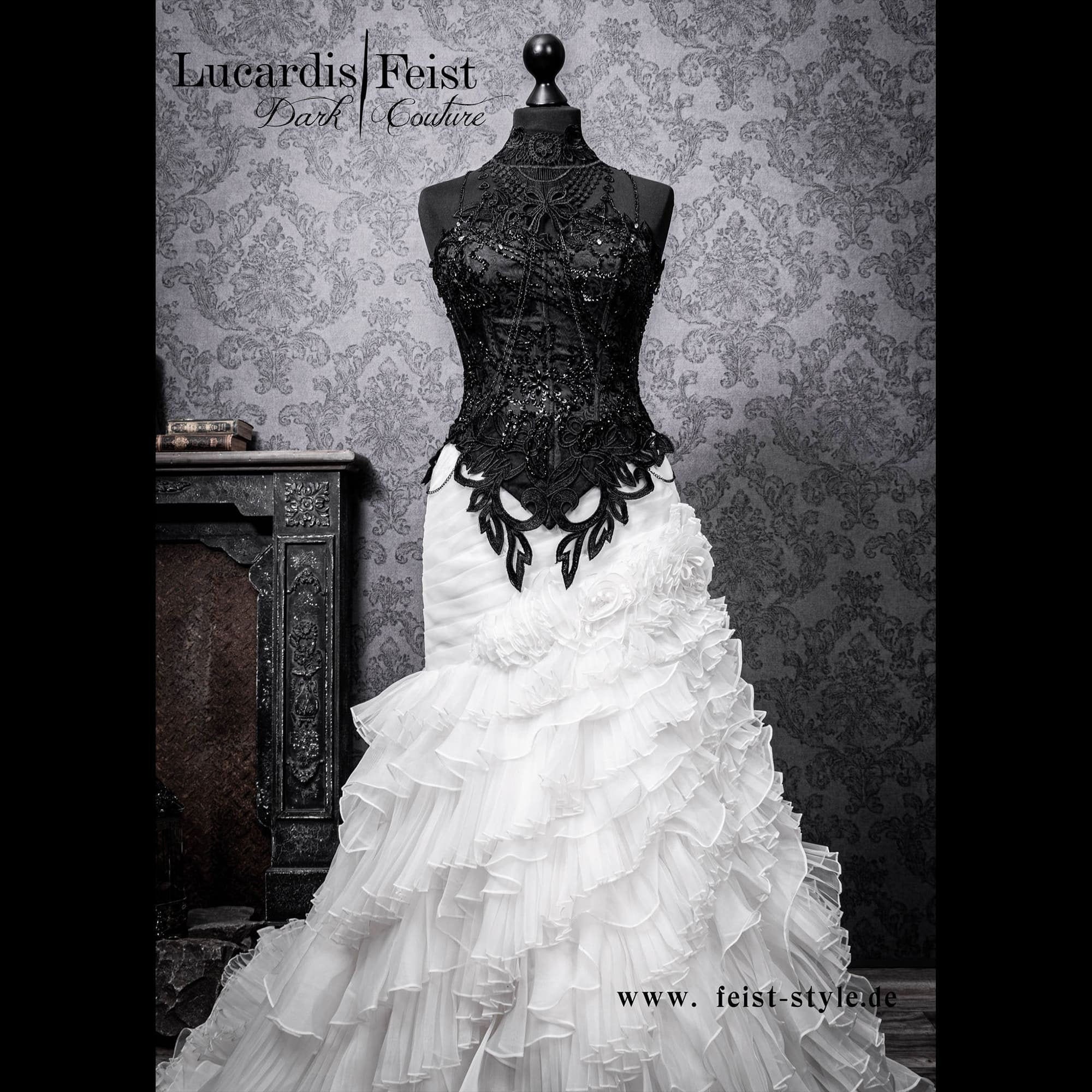 White Gothic Style Wedding Dresses