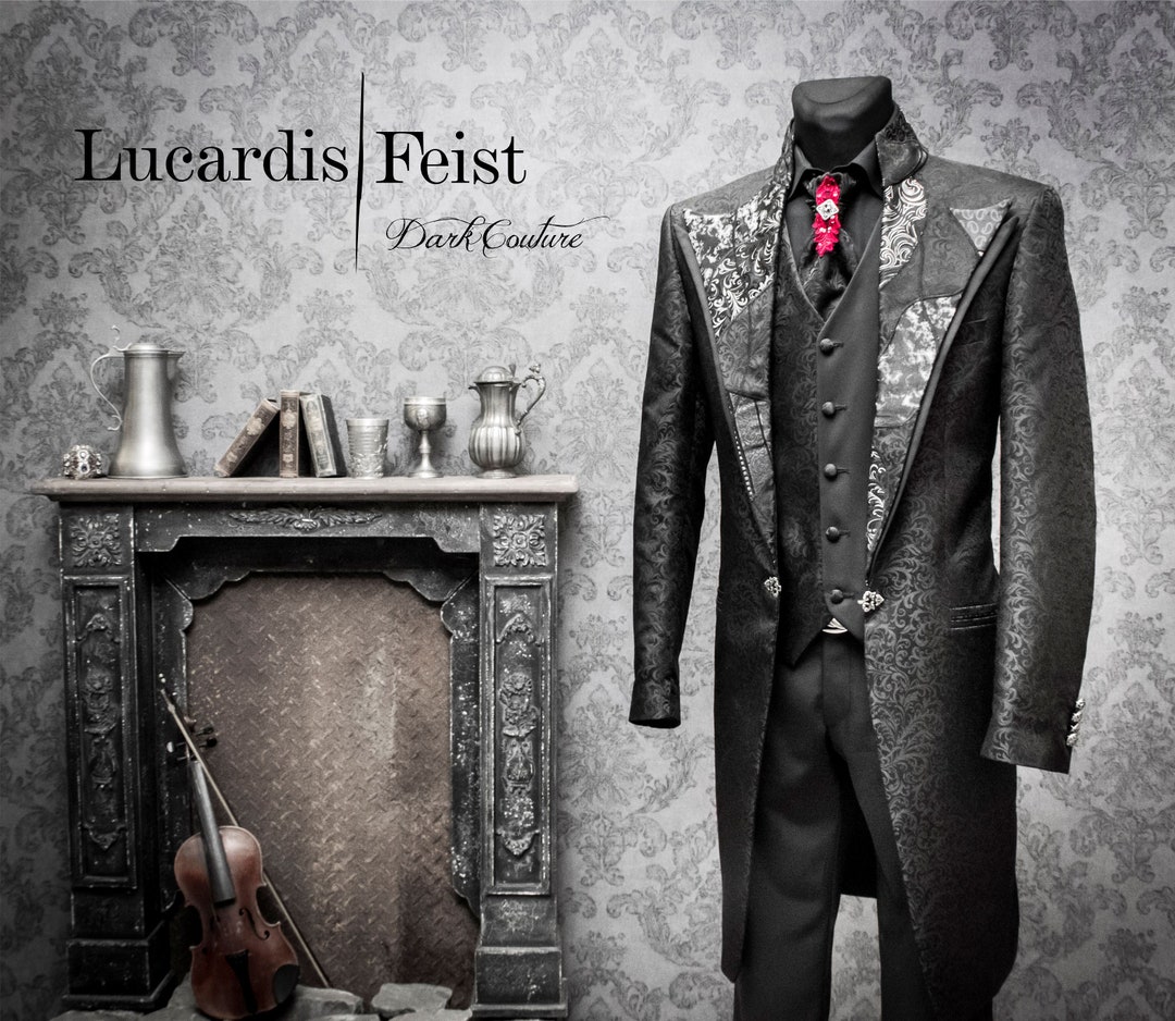 Steampunk Frock Coat With Patchwork / Extrordinary Frock Coat /groom ...