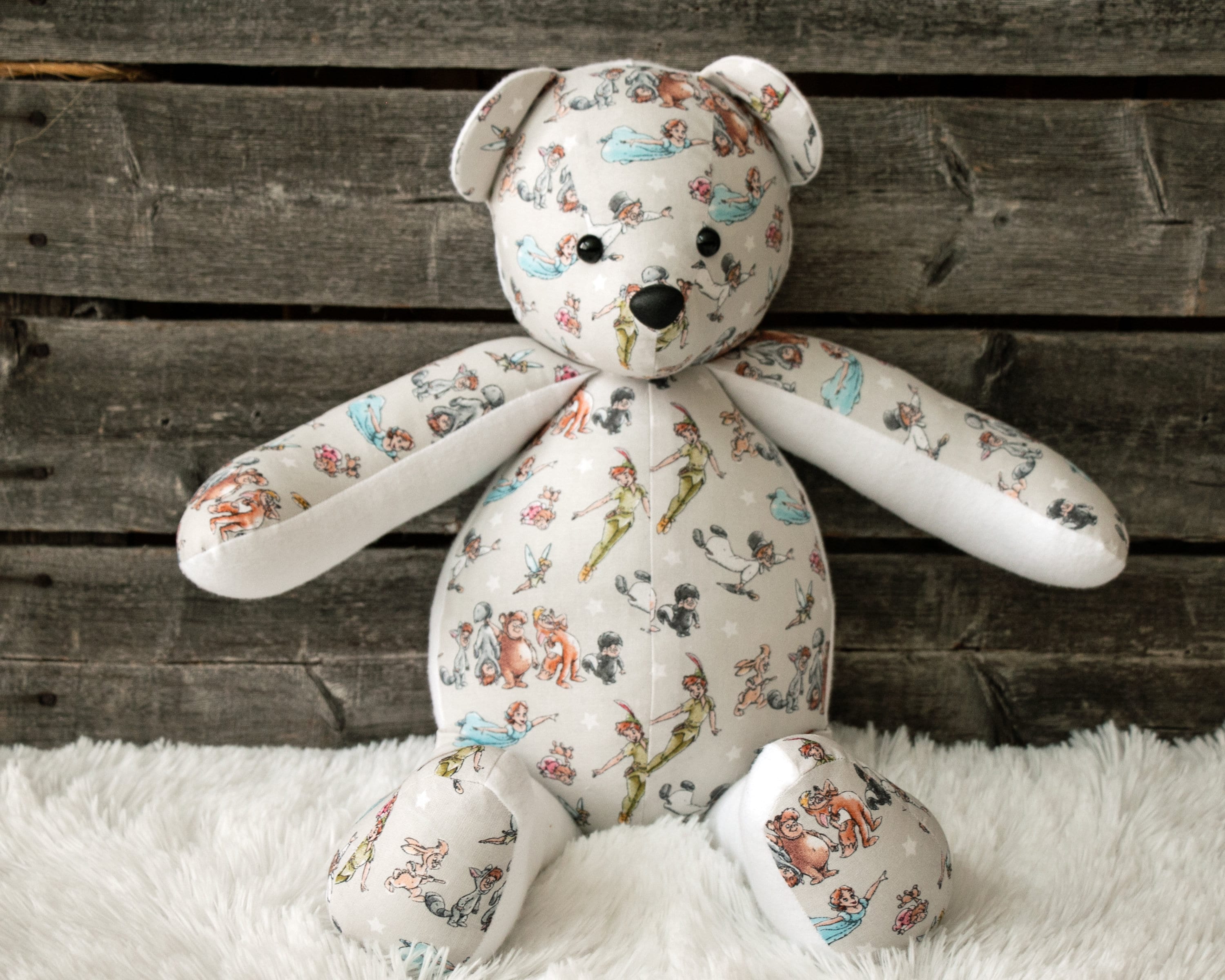 Peter Pan Characters Teddy Bear, Novelty Stuffed Animal, Handmade One ...