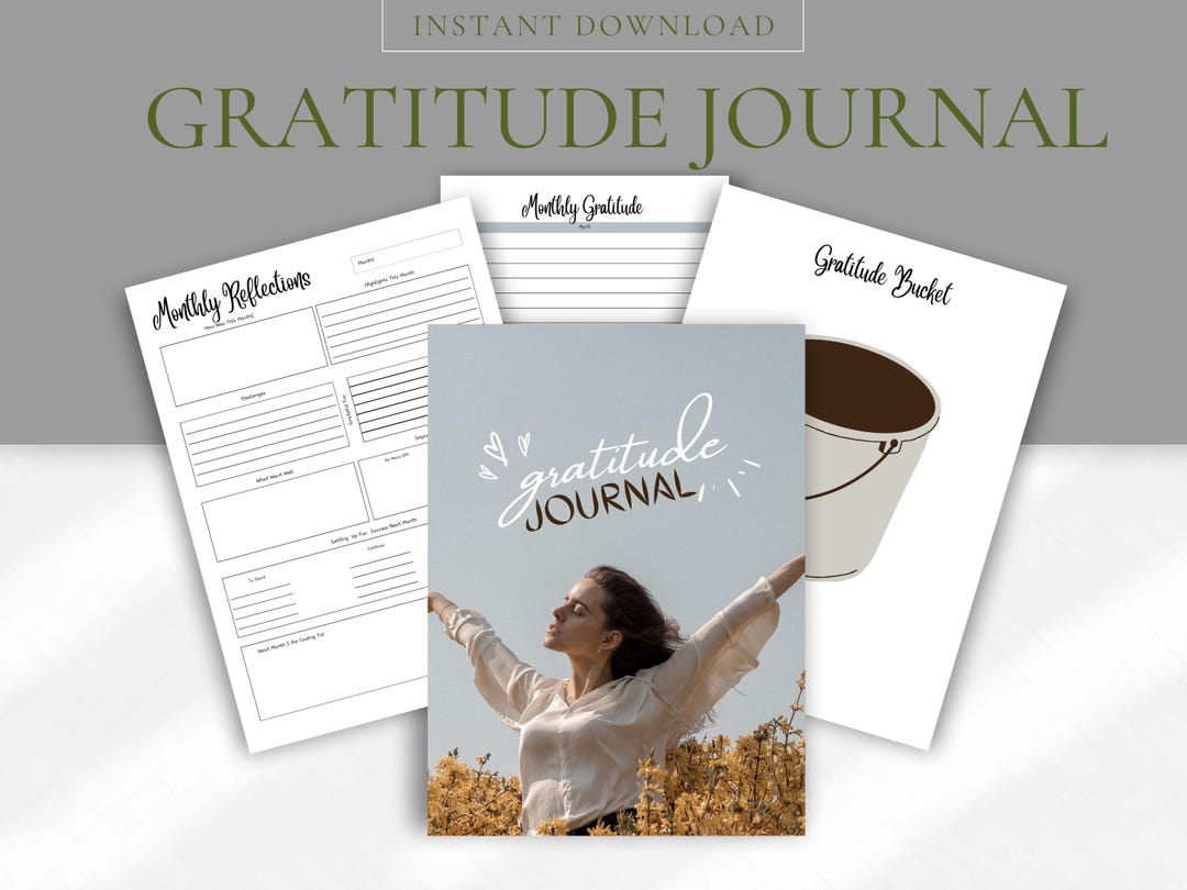 Personalised Gratitude Journal - Self Care Journal - Daily Positivity ...
