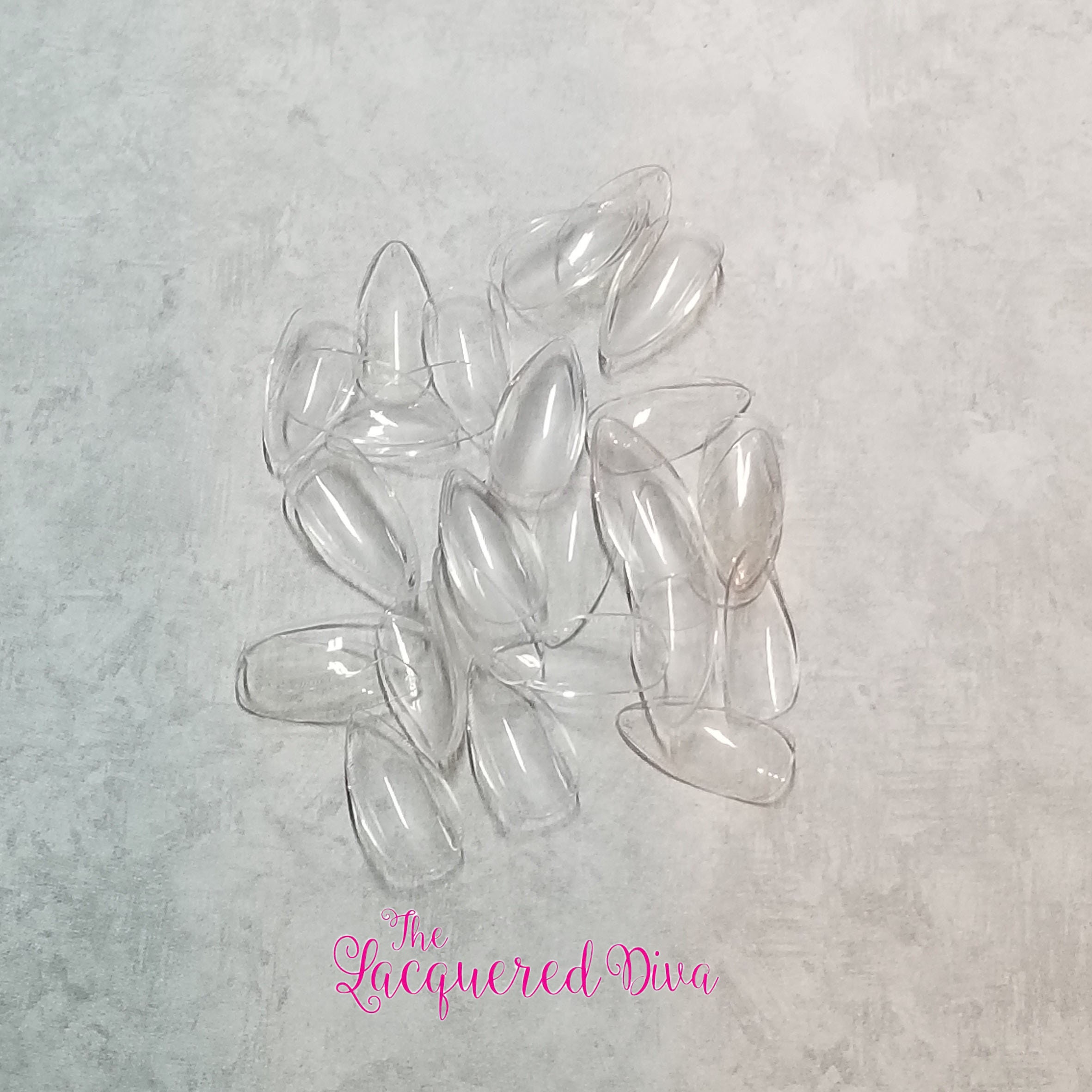 Short Stiletto Full Cover Nail Tips 100 Count Free Shipping!! Thin ...