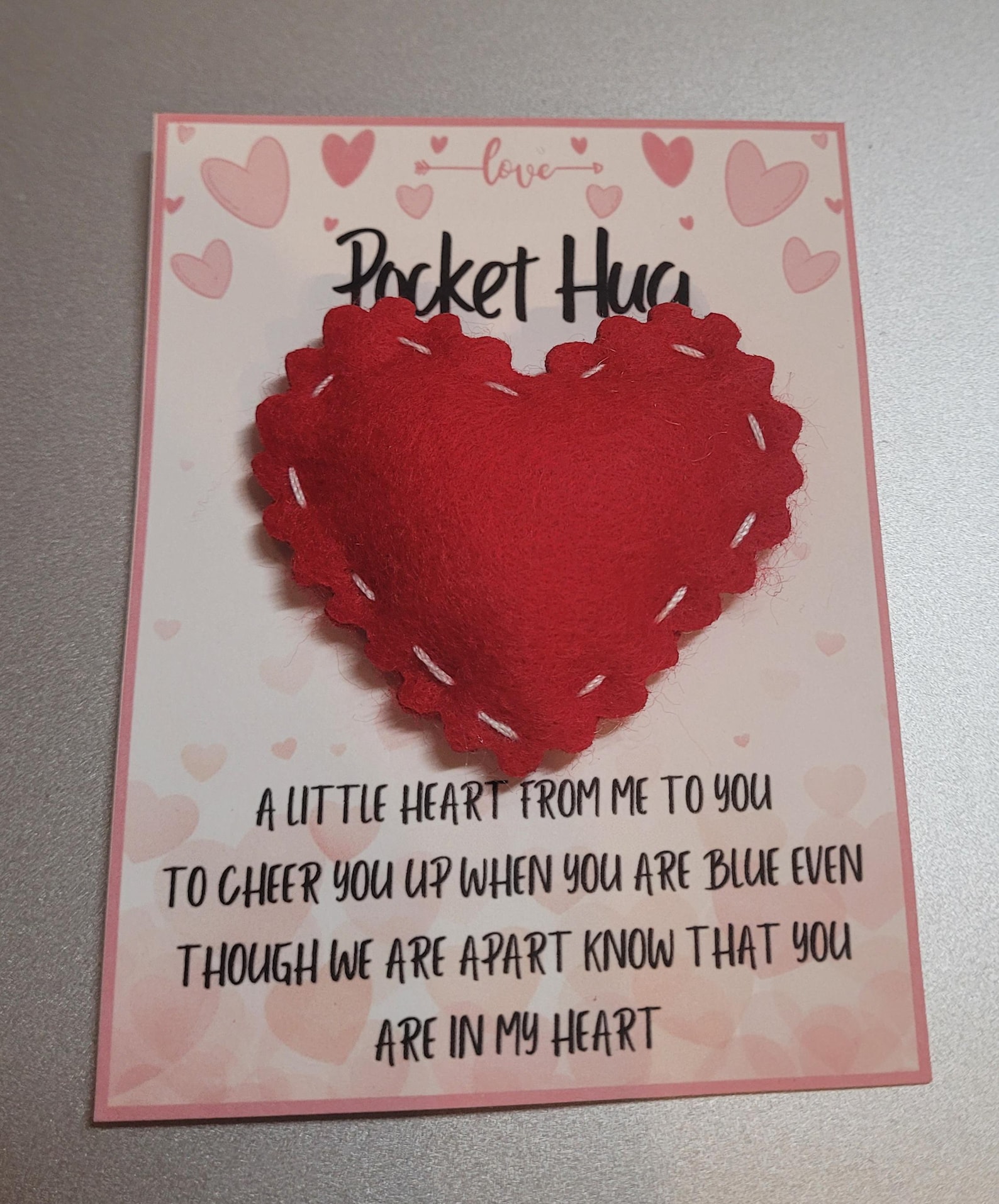 Printable Pocket Hug Cards, PDF Printable Crochet Card, Heart Pocket ...