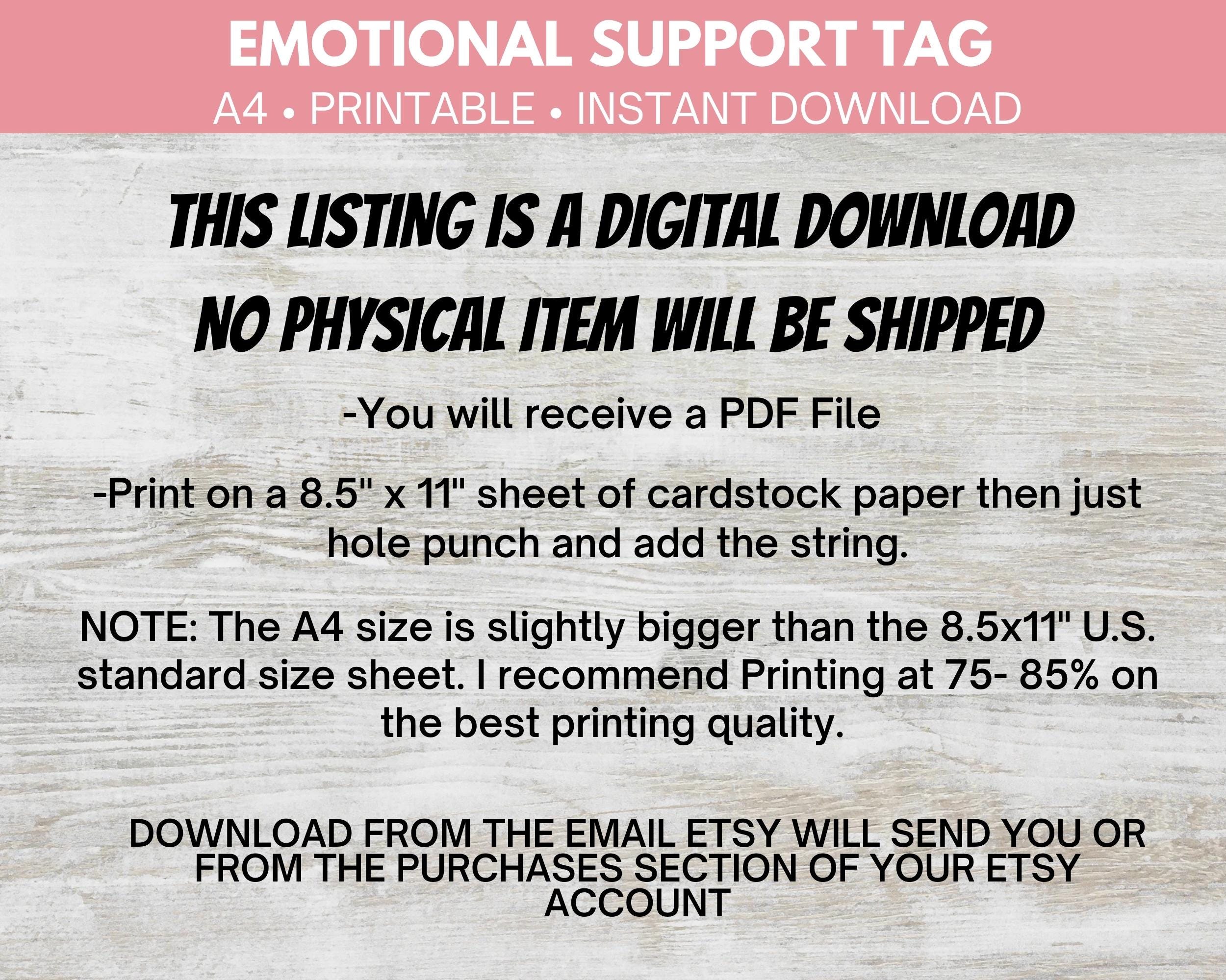 Emotional Support Pickle Printable PDF Tags Amigurumi Crochet Product ...