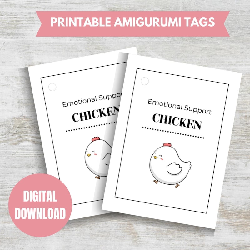 Emotional Support Chicken - Etsy