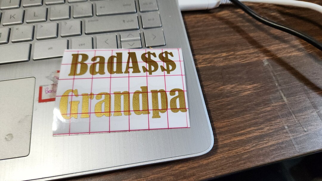 Badass Grandpa Vinyl Car Window, Laptop, Mug Decal - Etsy