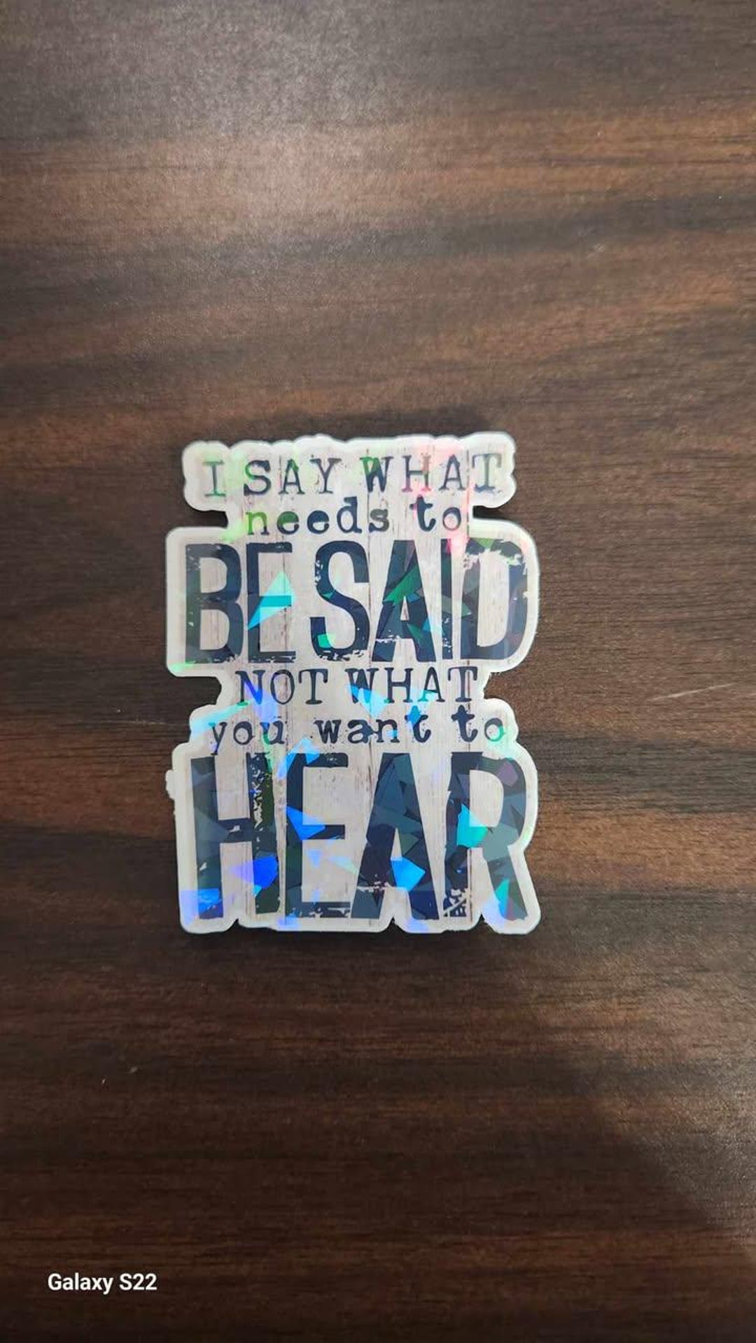 Snarky Truth Sticker: I Speak Facts Not Feelings - Holographic & Clear ...