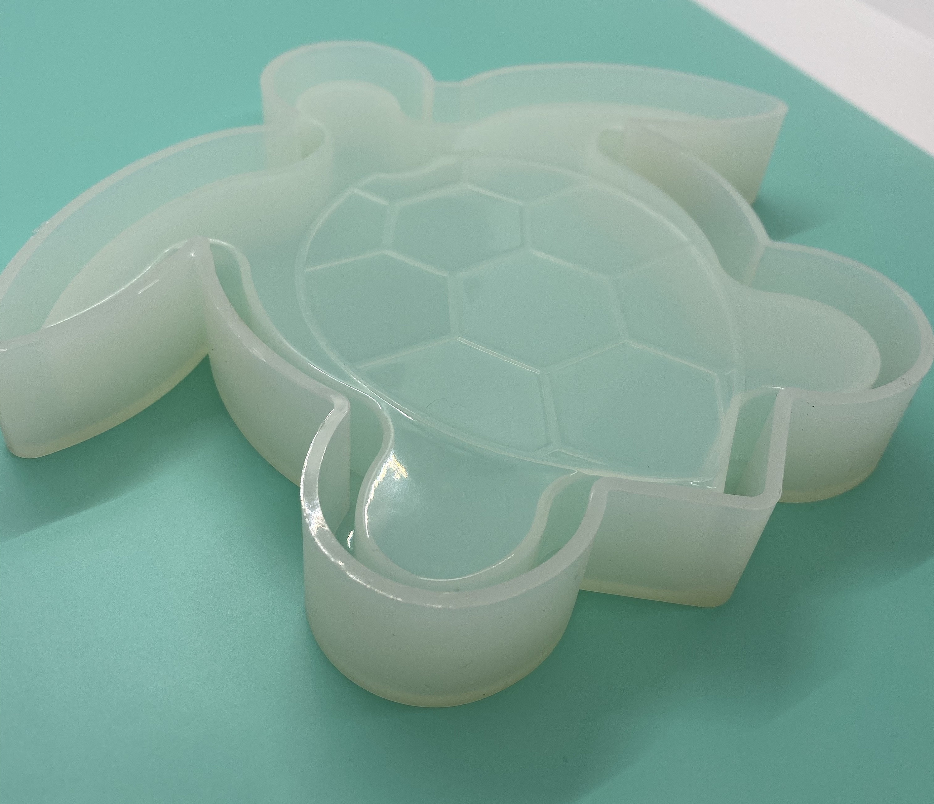 Large Turtle Shiny Silicone Ashtray and Coaster Mold Free | Etsy