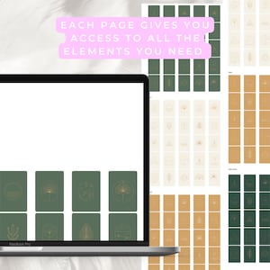 Notion Boho Theme Stickers Borders Headings Covers and Icons, Aesthetic ...