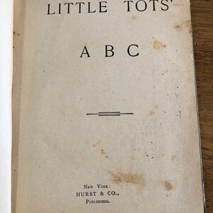 Early 1900's Little Tots A•B•C• Book Cinderella Series - Etsy
