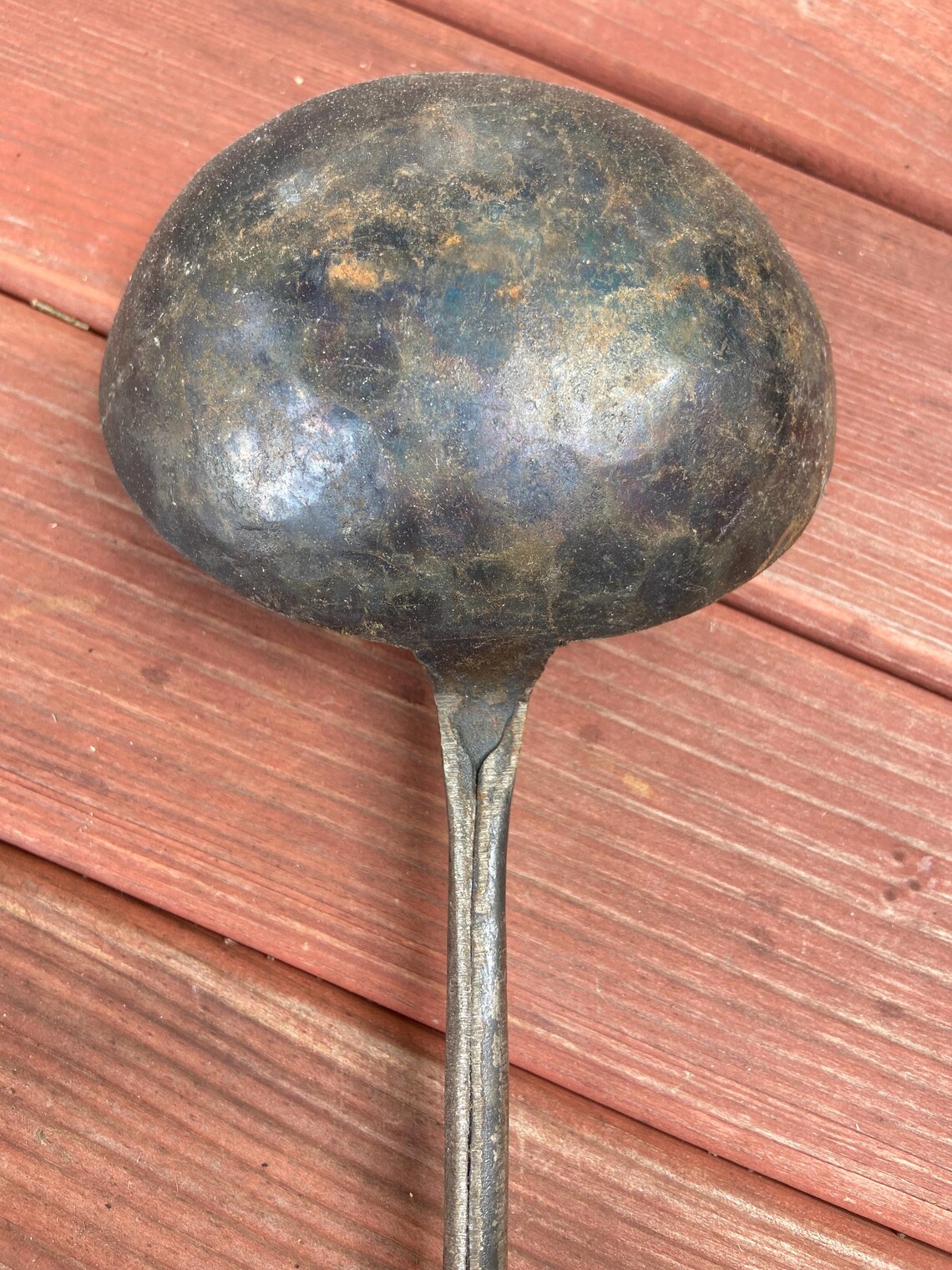 Vintage Hand Forged Steel Rustic Ladle - Etsy