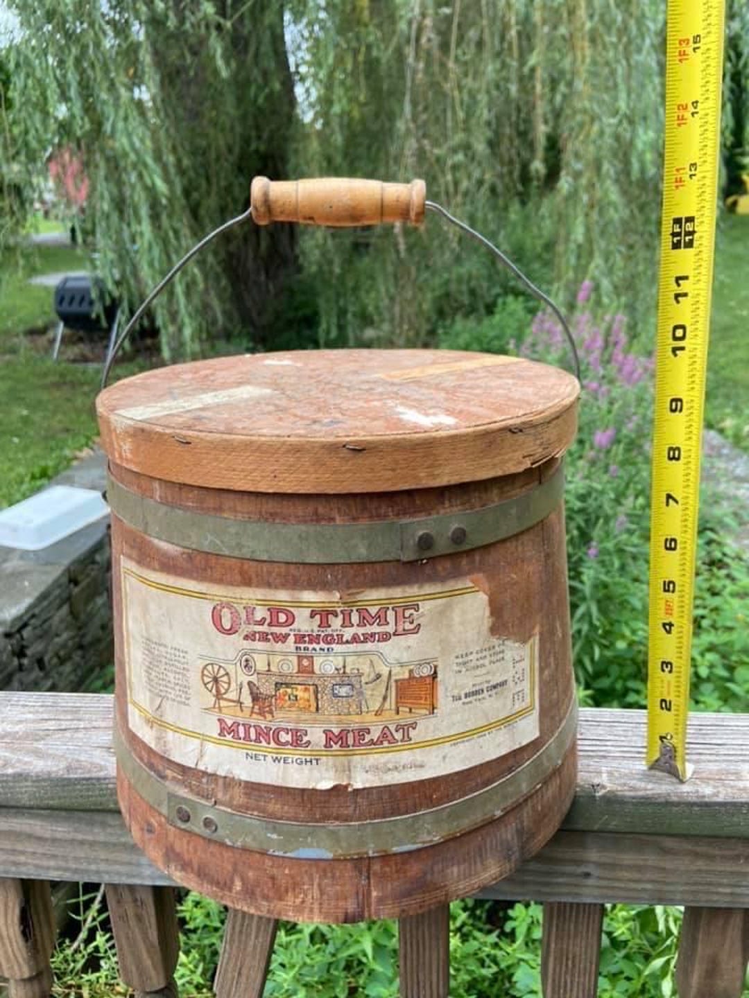 1934 Old Time Mince Meat Firken Bucket by Borden Company With Lid - Etsy