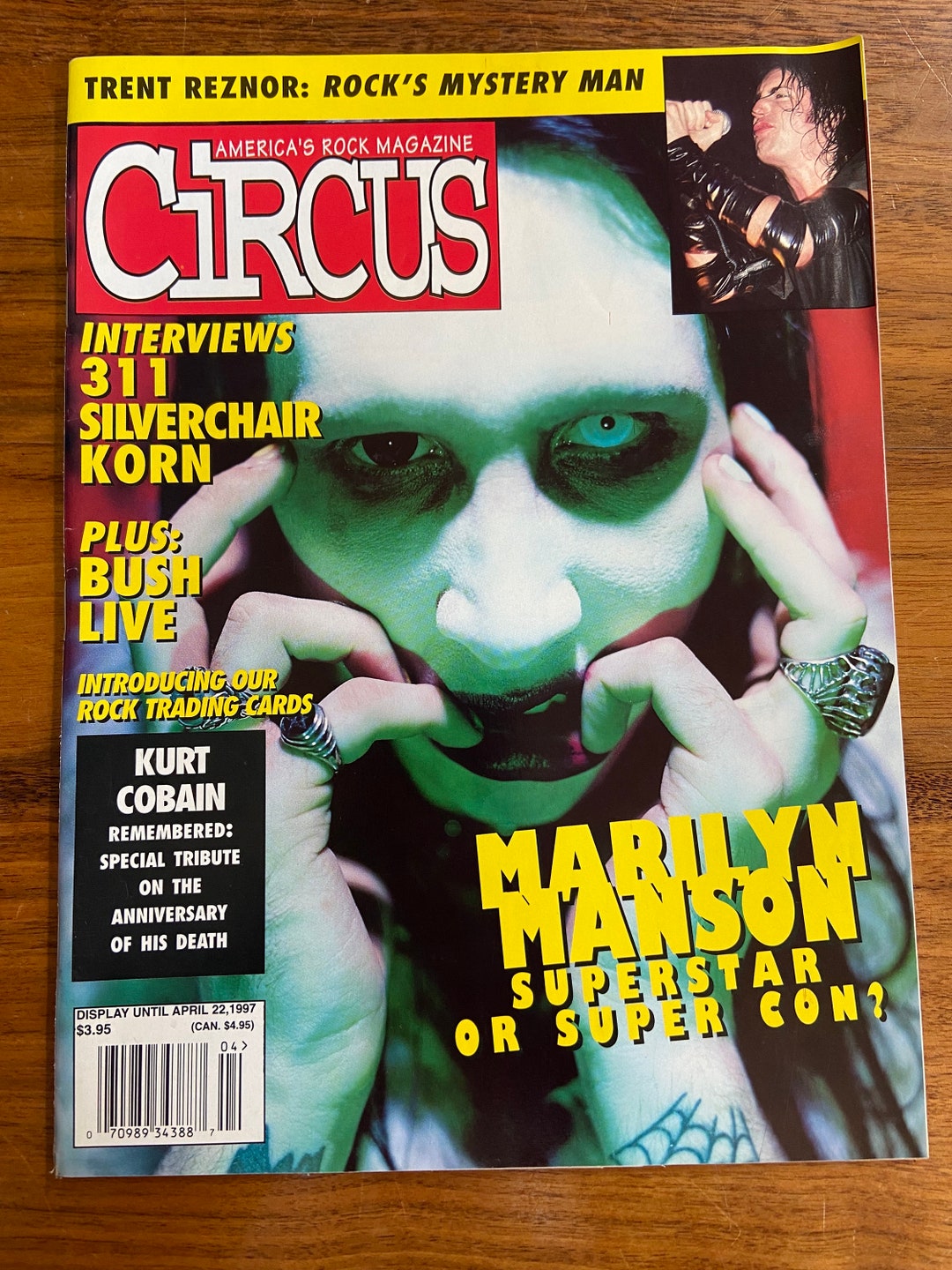 Vintage Circus Rock Magazine April 1997 - Etsy