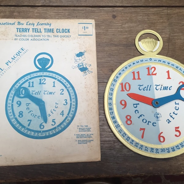 Children's Clock - Etsy