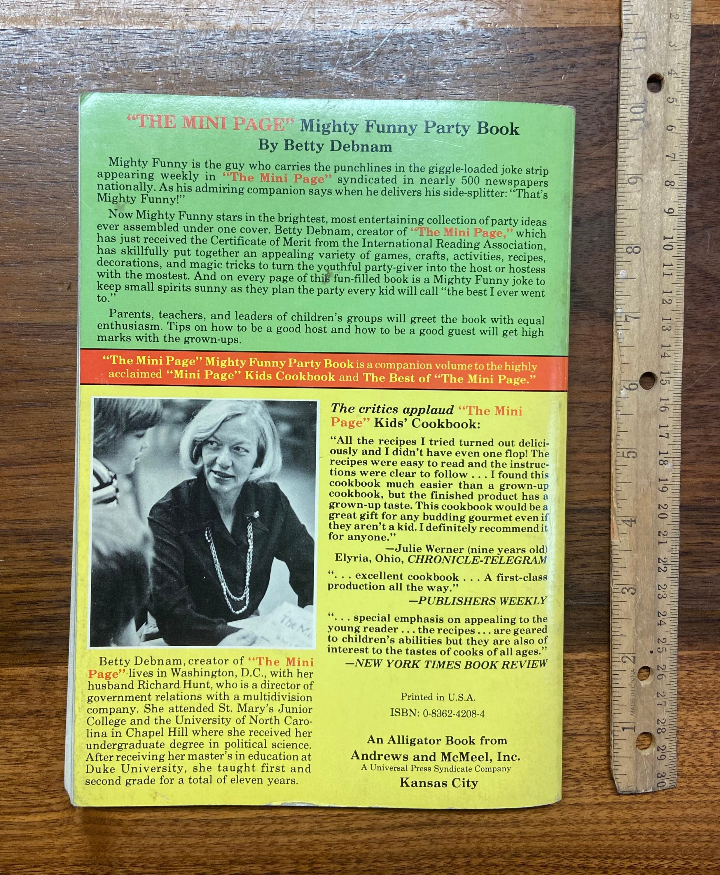 1979 the Mini Page mighty Funny Party Book by Betty Debman - Etsy